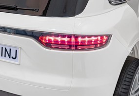 Ramiz Elektrické autíčko Porsche Cayenne S na baterie pro děti bílý lak SUV + dálkové ovládání