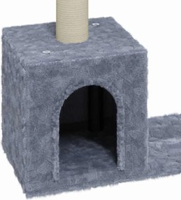 Škrabadlo pro kočky se sisalovými sloupky světle šedé 60 cm 171431