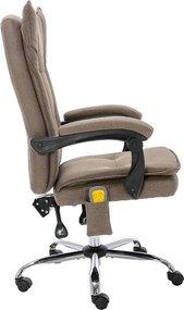 Masážní kancelářská židle taupe textil 20370