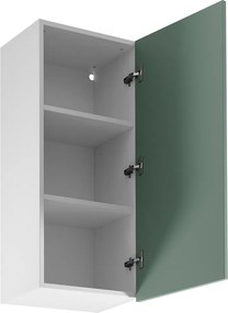 SORENTO jv | horní skříňka G45 policová | 45 cm | PRAVÁ | bílá/zelená
