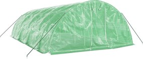 Skleník s ocelovým rámem zelený 40 m² 8 x 5 x 2,3 m 3188085
