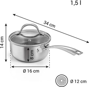 TESCOMA Rendlík SteelCRAFT s poklicí ø 16 cm, 1,5 l