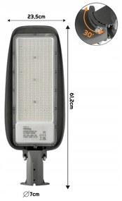 ECOLIGHT LED pouliční lampa 200W 26000lm IP65 studená bílá 6500K - Eco Light