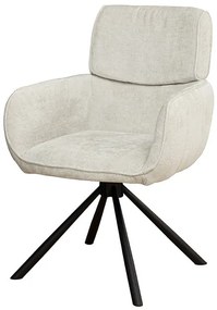 Designová otočná židle Parthenia béžová