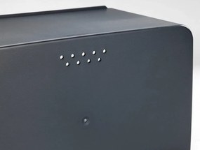 Chlebník s krájecí deskou KUBO, černý, WENKO