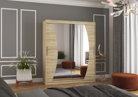 ADRK Furniture Posuvná skříň s zrcadlem DOLORES 180 ADRK-SW-DOL-S-180