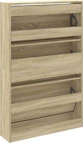 vidaXL Botník 80 x 21 x 125,5 cm kompozitní dřevo [839926] Barva: dub sonoma