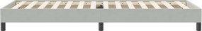 Postel Box Spring bez matrace světle šedá 80x220 cm samet 3315849