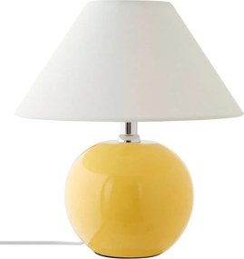 Žlutá/krémová keramická stolní lampa (výška 29 cm) Karamell – Jotex