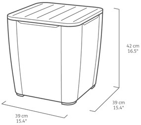 Keter Zahradní Jídelní Set 3 Kusy Iowa 224383 - Grafitová