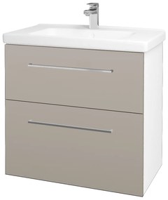 Dřevojas Koupelnová skříň BIG INN SZZ2 80 Varianta: N01 Bílá lesk / Úchytka T04 / N07 Stone