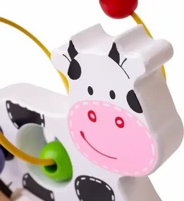 Bigjigs Baby Motorický labyrint houpačka kravička / od 1 roku