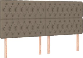 Box spring postel s matrací taupe 180x200 cm textil 3136857
