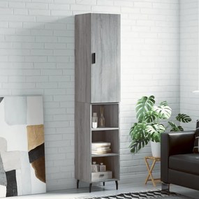 Skříň highboard šedá sonoma 34,5 x 34 x 180 cm kompozitní dřevo