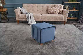 Atelier del Sofa Taburet Mona Puf - Blue, Modrá