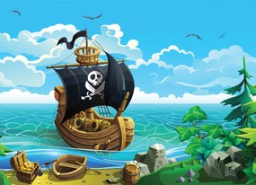 Malvis ® Tapeta Pirátská loď Vel. (šířka x výška): 432 x 290 cm