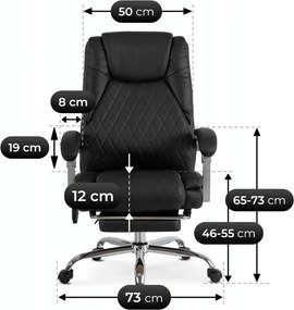 Kancelářské křeslo Lades 2 (masážní), černá