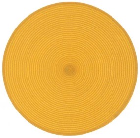 UniquLiving Kulaté prostírání Daisy žluté-38x38cm