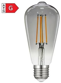 Diolamp LED Filament žárovka Smoky ST64 8W/230V/E27/1800K/400Lm/360°