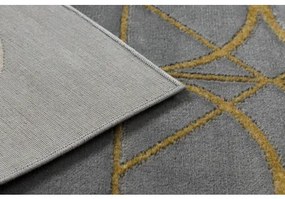 Dywany Luszczow Kusový koberec EMERALD EXCLUSIVE 1010 kruhy šedá / zlato Rozměr koberce: 140 x 190 cm