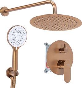 Rea Drop, podomítková sprchová souprava + BOX, měděná matná, REA-P9660