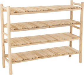 Regál z přírodního teakového dřeva Rack Ranch – 140*40*110 cm