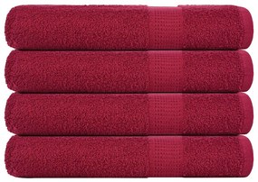 Ručníky FROGN 4 ks bordó 100x200 cm 360 g/m² 136747
