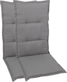 Go-De Textil Sada zahradních podsedáků Uni (vysoká opěrka, 2 kusy, šedá)