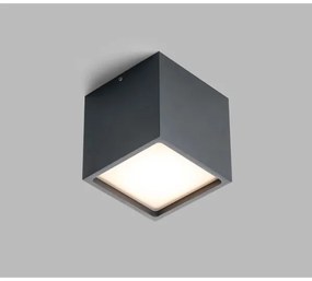 LED2 - LED Venkovní stropní svítidlo CUBE LED/12W/230V antracit IP54
