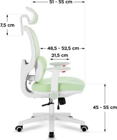 Dětská otočná židle Mark Adler Junior 6.3 Green