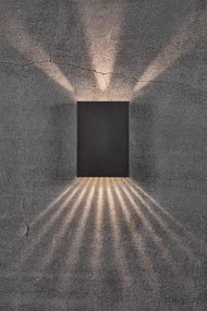NOR 2019051003 Venkovní nástěnné svítidlo Fold 15 2x3,5W LED černá čirá - NORDLUX