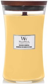 WoodWick – svíčka Seaside Mimosa (Mimóza na pobřeží) Velikost: střední 275 g