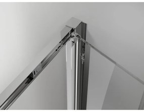 Mexen Exo, sprchový kout se skládacími dveřmi 100 x 70 cm, 6mm čiré sklo, chromový profil, 816-100-070-01-00