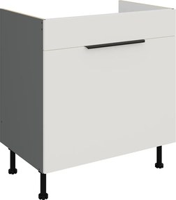 ARIA aw | dolní skříňka 80 ZL 1S dřezová | 80 cm | PREMIUM BOX | antracit/bílá