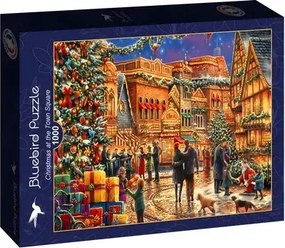 BLUEBIRD Puzzle Vánoce na náměstí / 1000 dílků / 69 x 47,8 cm