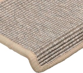 Schodové rohože 15 ks 65 x 21 x 4 cm stříbrné s obdélníkovým okrajem 326907