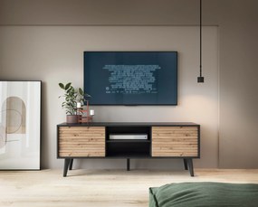 PSK Televizní stolek WEDNESDAY, Dub Artisan/Grafit 154 cm