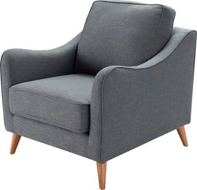Křeslo Venuste denim blue/brown