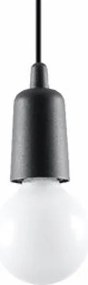 Lustr SOLLUX Diego 1 E27 1x60W bez zdroje SL.0572 černá