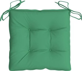Podušky na židli 4 ks zelené 50 x 50 x 7 cm látka oxford 314912
