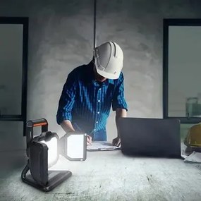 Solight WM-30W-RE LED reflektor / 30W / přenosný / nabíjecí / 3000lm