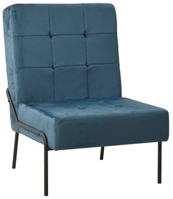 Relaxační židle 65 x 79 x 87 cm modrá samet,  325769