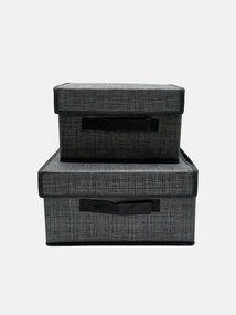 Sinsay - Skládací úložné boxy s uchyty 2 pack - šedá