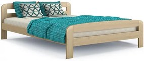 Moderní postel DALLAS 120x200 dřevěná BOROVICE