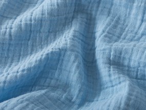 XPOSE® Mušelínová deka SENA Premium - světle modrá 140x200 cm