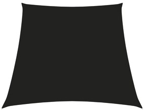 135791 vidaXL Stínicí plachta oxfordská látka lichoběžník 2/4 x 3 m černá