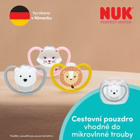 NUK Dudlík Perfect Match Air bear 18 m+ 1 ks