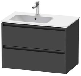 Duravit Ketho.2 - Umyvadlová skříňka 55x81x48 cm, 2 zásuvky, grafit mat K25267049490000