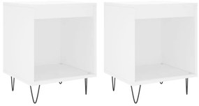 vidaXL Noční stolky 2 ks bílé 40 x 35 x 50 cm kompozitní dřevo