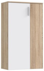 FORTE Botník ETON dub sonoma/bílá BTS321-Q45F